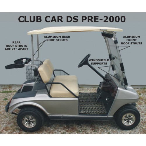 Club Car DS Pre-2000 Vinyl Door Works Golf Cart Enclosure (2 Passenger ...